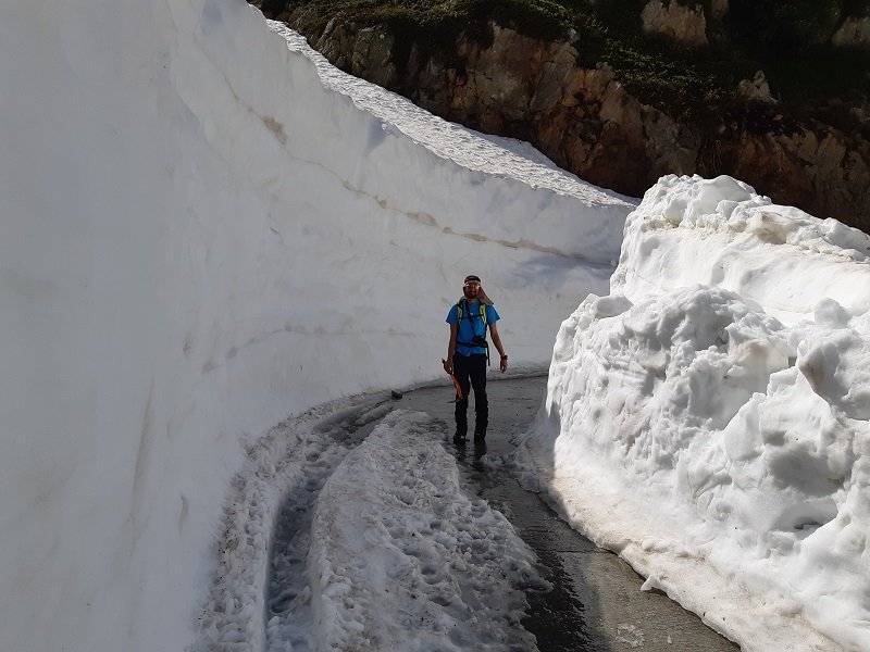 Allalinhorn, Via Ferrata and Perrons Traverse